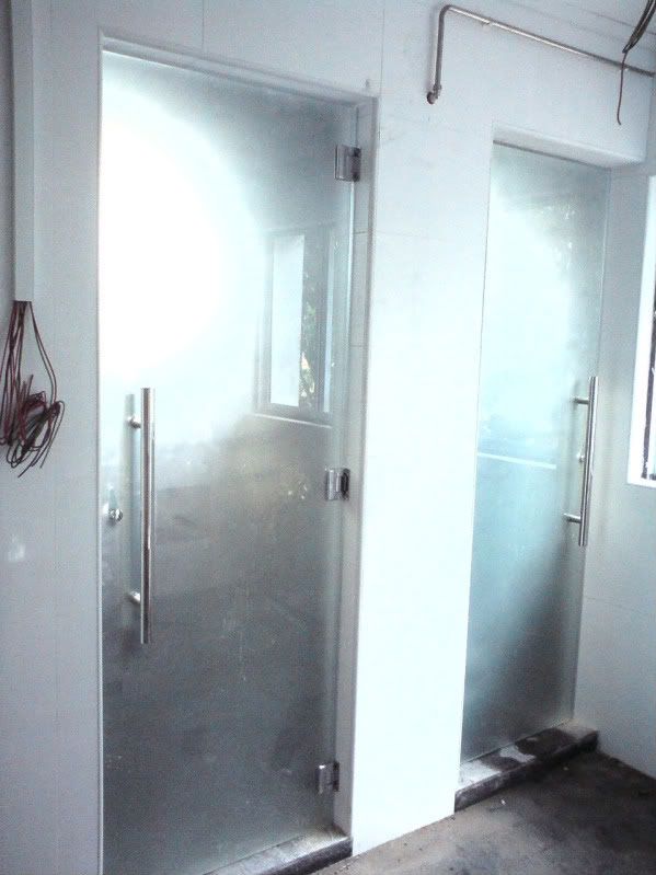 Frosted Glass Door For Common Toilet Kitchen And Bathroom